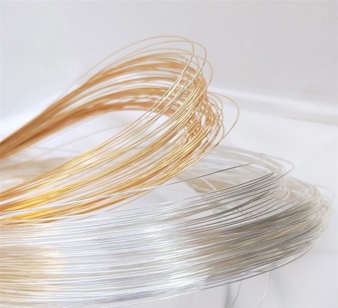 10 Meters 14k Flexible Gold Wire Silver Wire Copper Wire Anti-fading ...