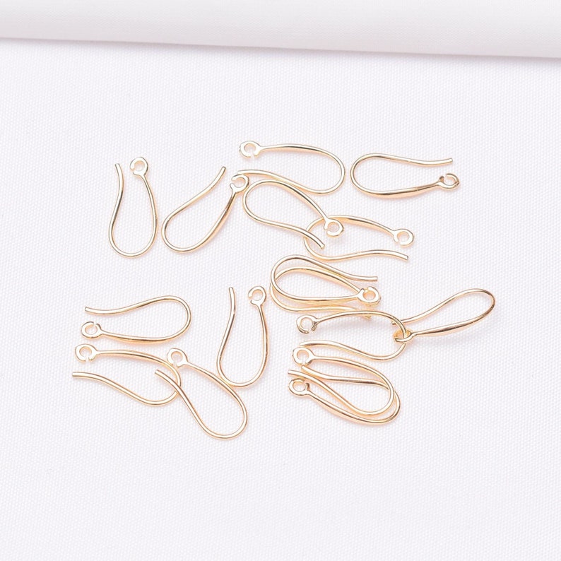 20 Pcs 14K Gold-plated U-shaped Ear Hook Jewelry Accessories,diy ...