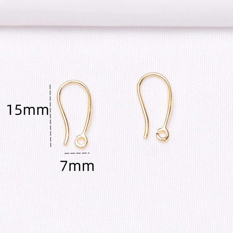 20 Pcs 14K Gold-plated U-shaped Ear Hook Jewelry Accessories,diy ...