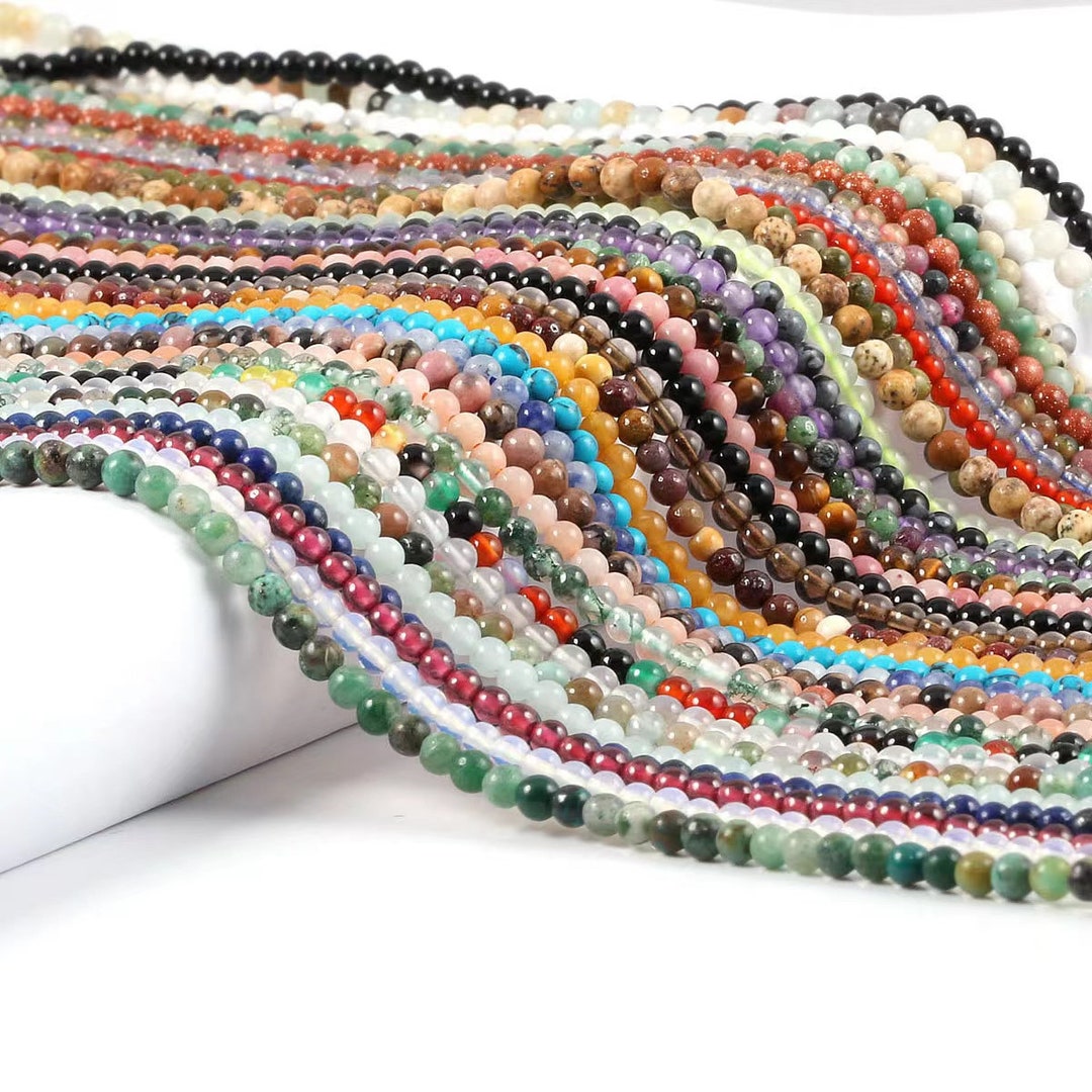 2mm 3mm Small Size Gemstone Smooth and Round Beads.small Beads ...