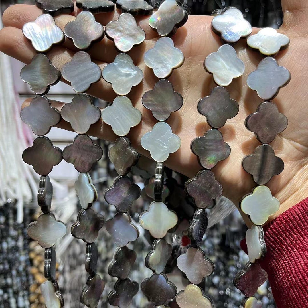 Natural Flower Shape Balck Shell Beads,flower Beads,shells Beads,flower ...