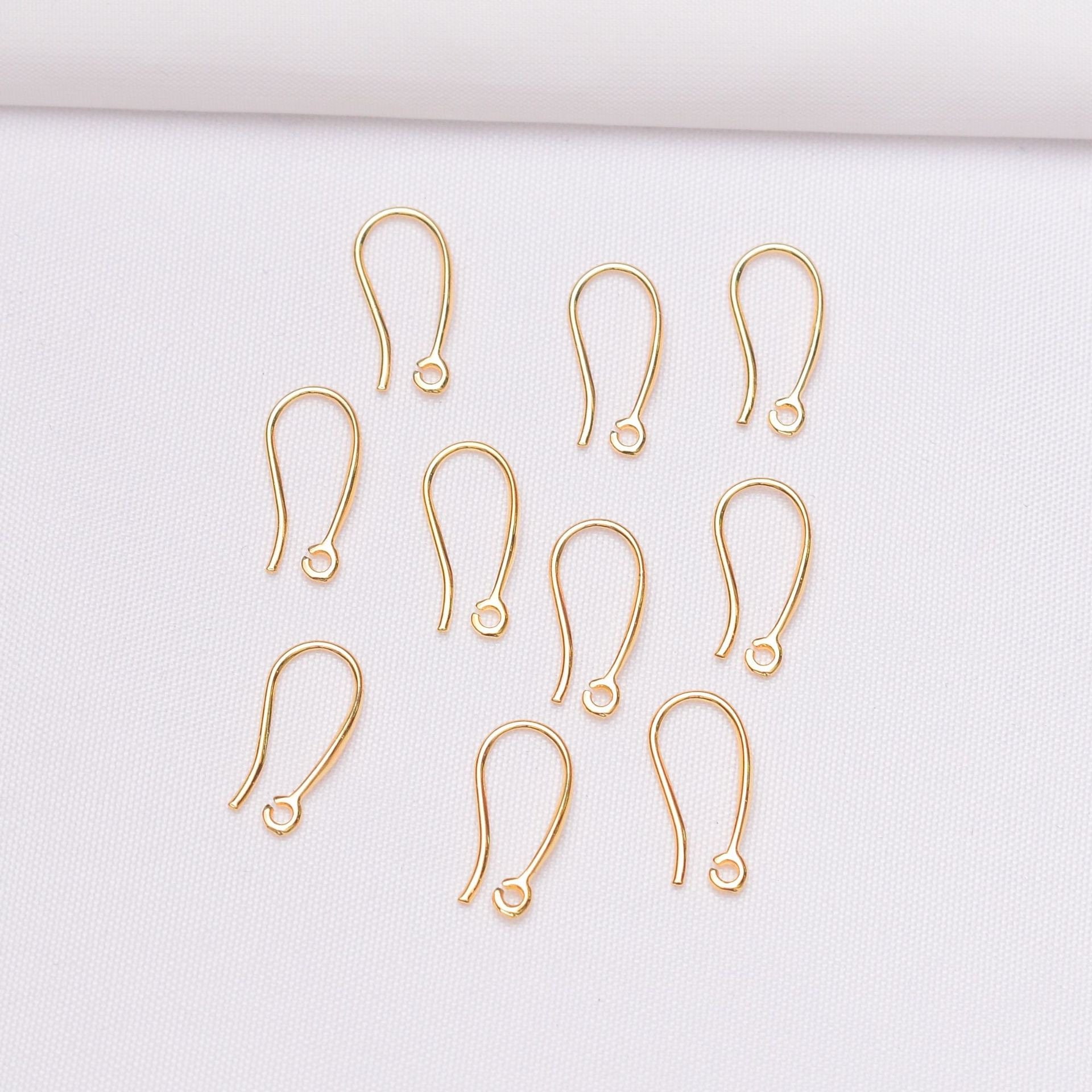 20 Pcs 14K Gold-plated U-shaped Ear Hook Jewelry Accessories,diy ...