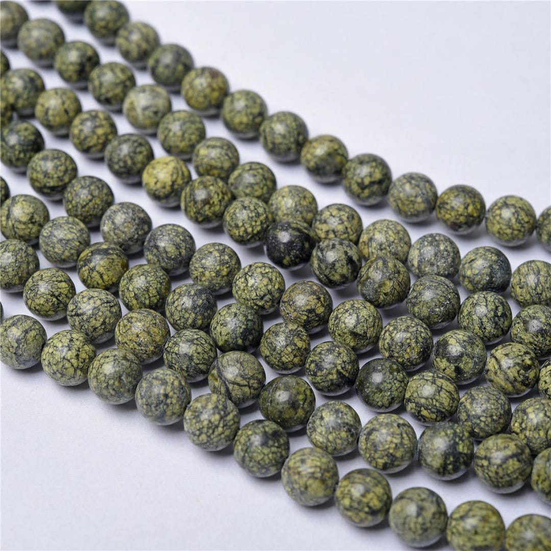 Snake Skin Stone Smooth and Round Beads,6mm/8mm/10mm Medicine King ...