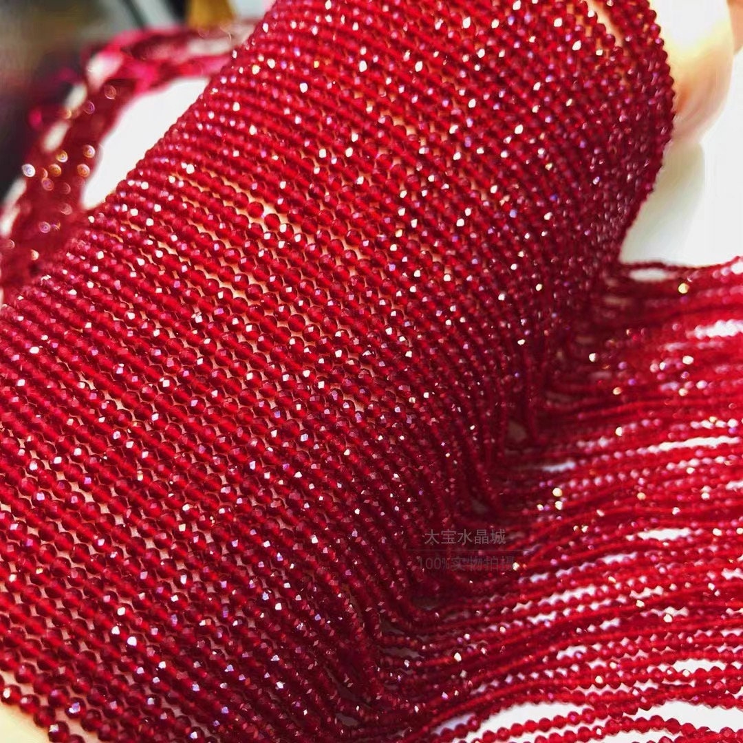 Natural Faceted Red Spinel Beads,rubyspinel Faceted DIY Loose Beads ...