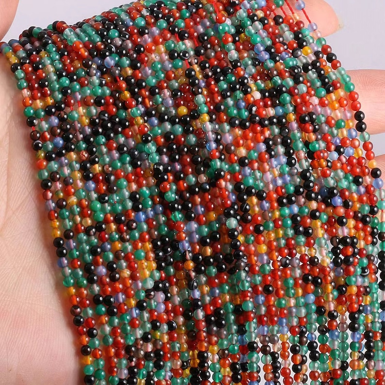 2mm 3mm Small Size Gemstone Smooth and Round Beads.small Beads - Etsy