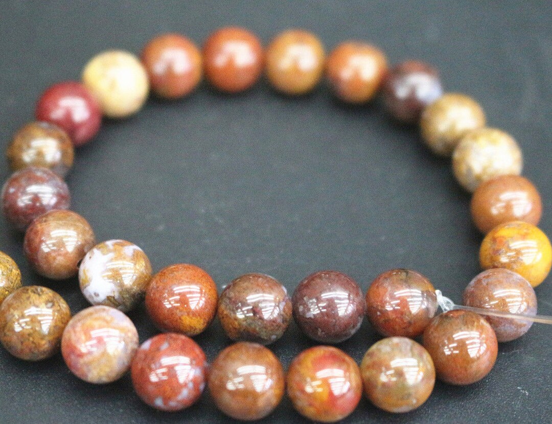 6mm/8mm/10mm/12mm Mexico Red Jasper Beads,smooth and Round Stone Beads ...