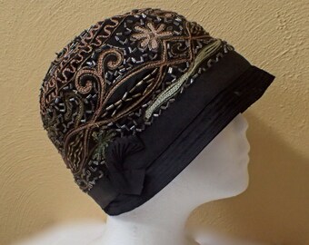 Black Flapper Hat - Etsy
