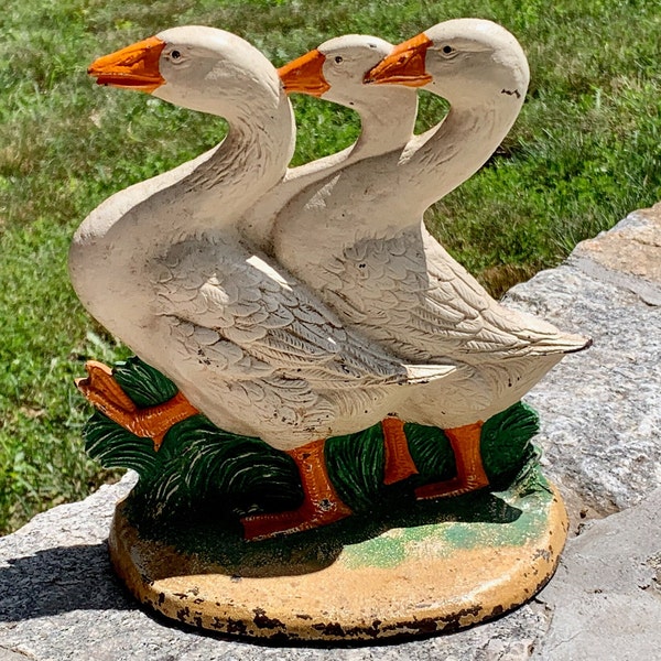 Cast Iron Goose Doorstop - Etsy