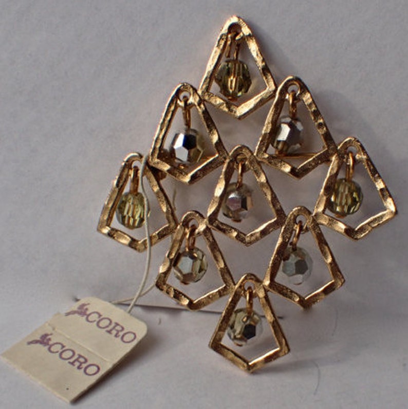 Coro Christmas Tree Pin Mid Century Modernist Abstract - Etsy