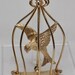 Napier Bird in Birdcage Brooch 3D 1960s Vintage Mid Century, Gold ...