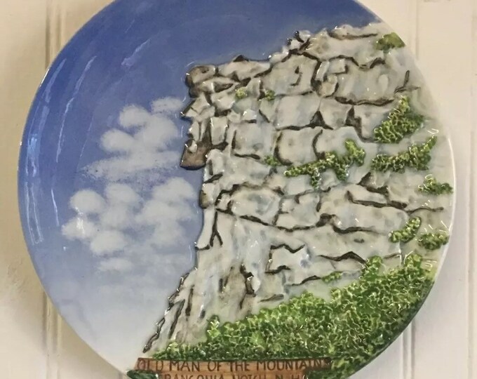 Old Man of the Mountain Plate Collectors New Hampshire Franconia Notch ...
