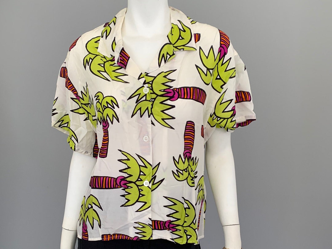 Esprit 1980s Joel Resnicoff RARE Design Palm Tree Short - Etsy