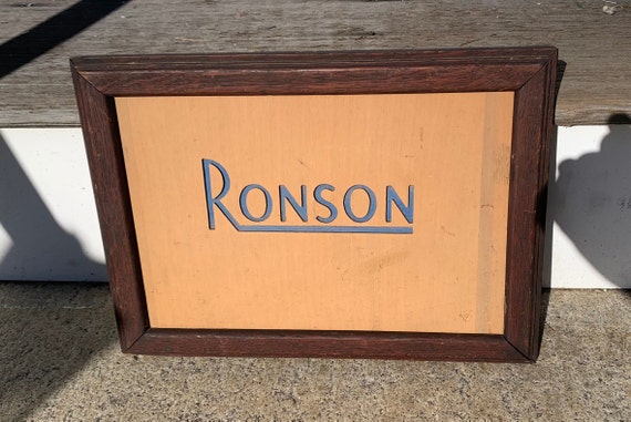 Ronson Vintage Sign Mid Century 1960s Advertising Framed - Etsy