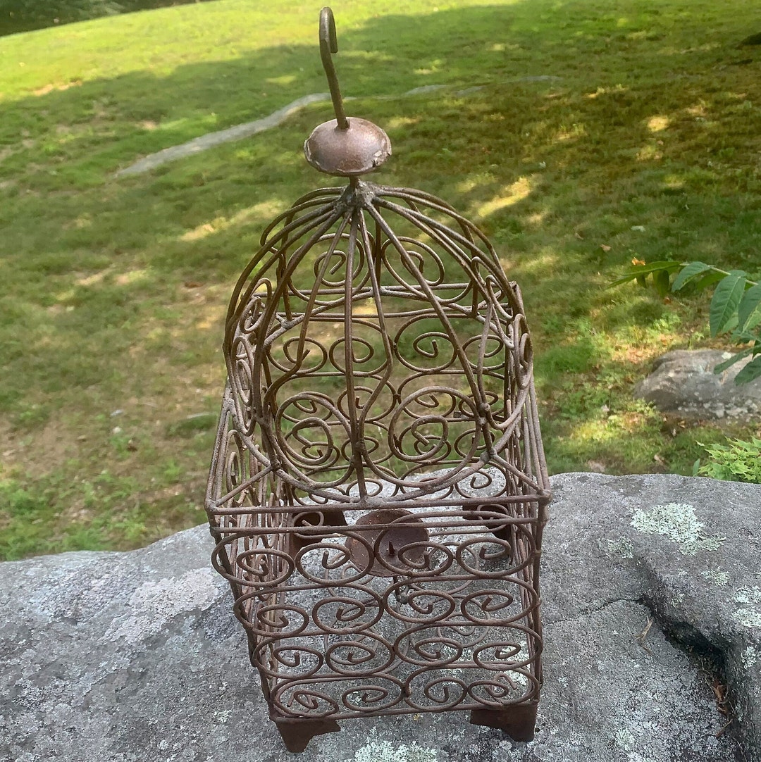 Vintage 1980's Metal Pillar Candle Lantern Swirls - Etsy