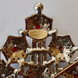 Cristobal London Art Deco Design Spiderwebs Christmas Tree Pin, Vintage ...