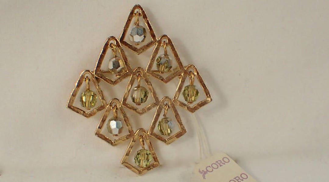 Coro Christmas Tree Pin Mid Century Modernist Abstract - Etsy