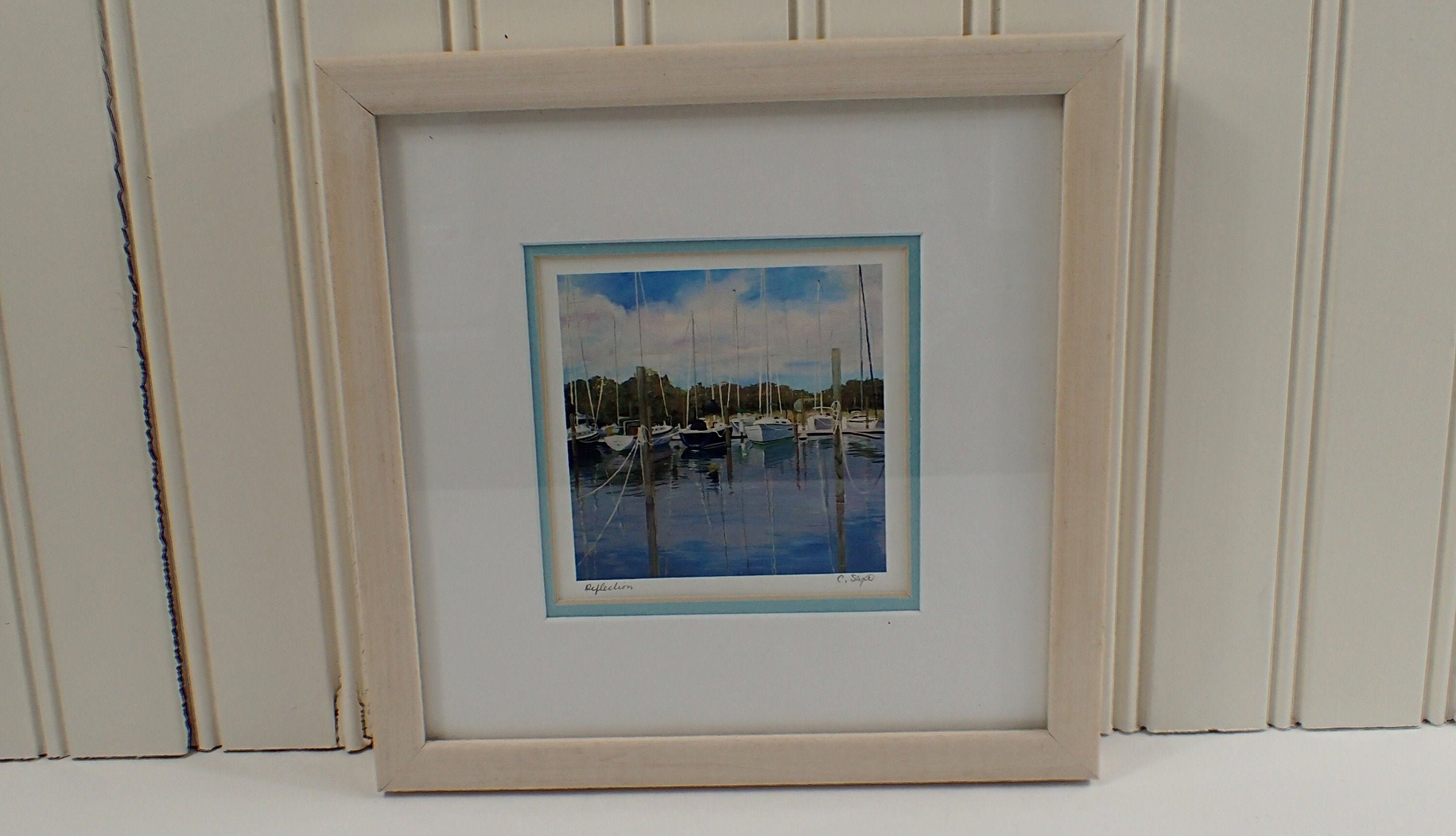 Sailboats Watercolor C. Carol Saxe Artist Signed East Hampton | Etsy