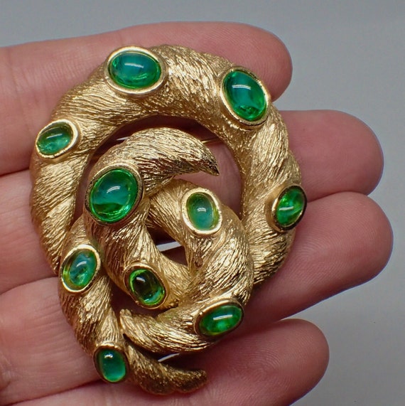 Trifari Moghul Jewels of India Snake Brooch, Flawed E… - Gem Trifari Moghul Jewels of India Snake Brooch, Flawed E… - Gem