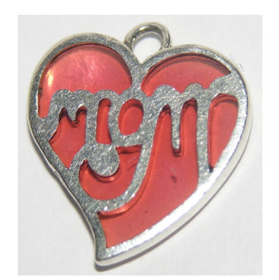 Vintage Mom Sterling Silver "Stained Glass" Lucite He… - Gem