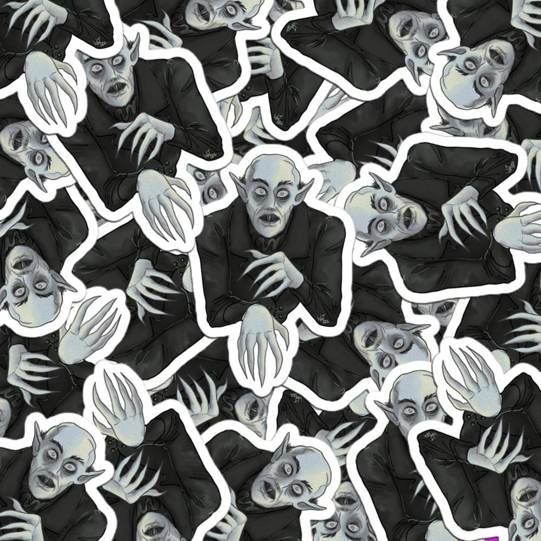 Count Orlok Nosferatu Vampire Horror Screen Icon Vinyl Sticker - Etsy