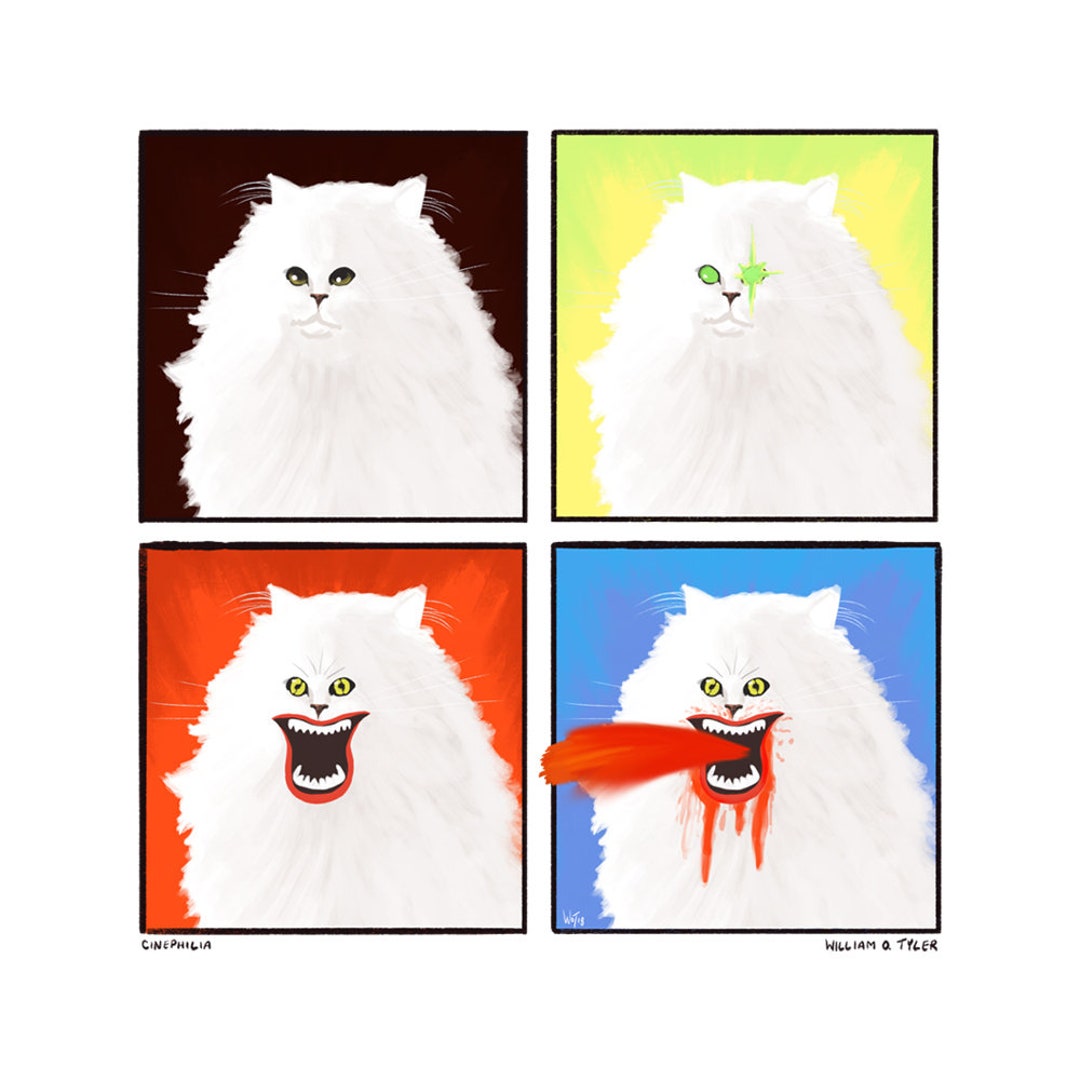 House Cat 4-panel Art Print - Etsy