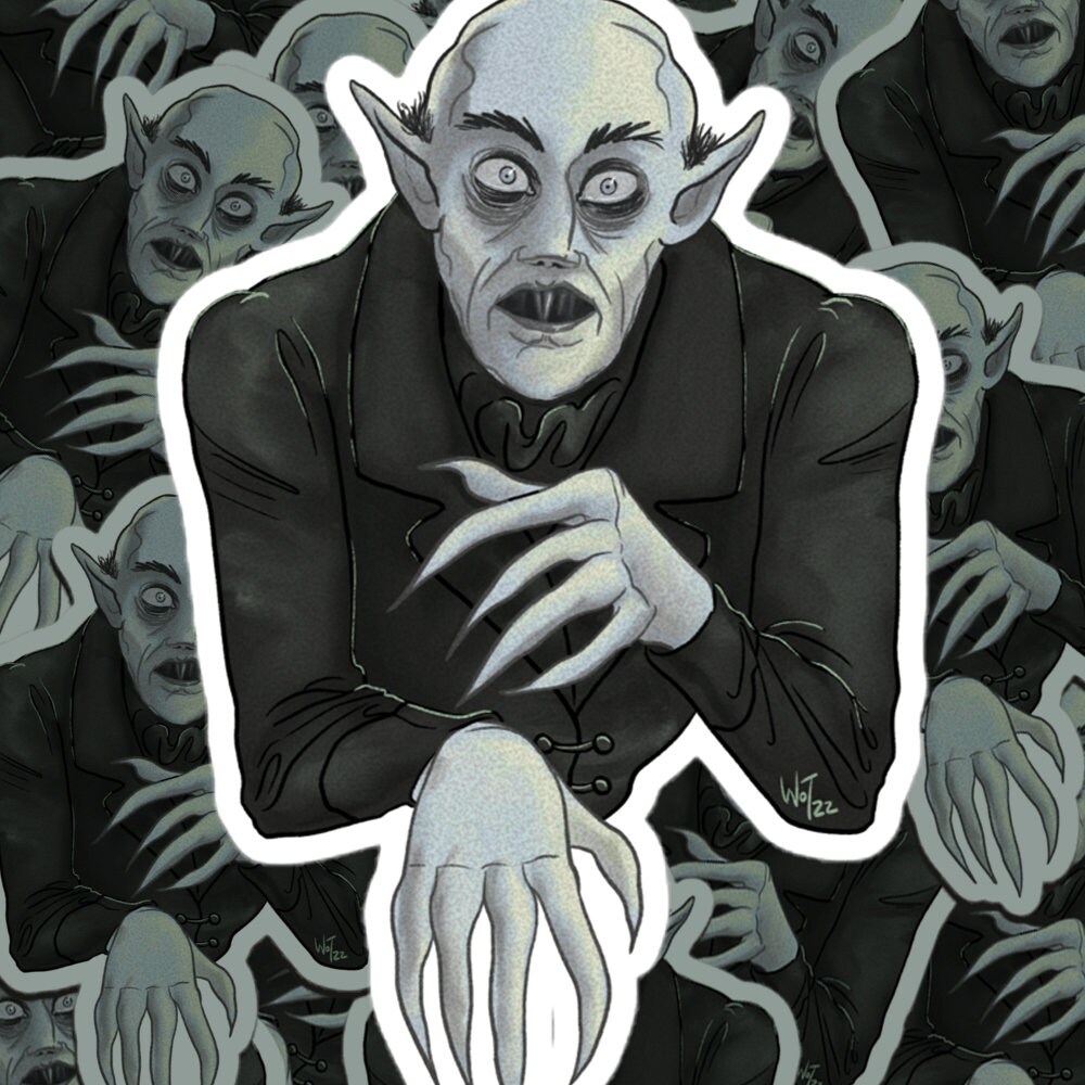 Count Orlok Nosferatu Vampire Horror Screen Icon Vinyl Sticker - Etsy