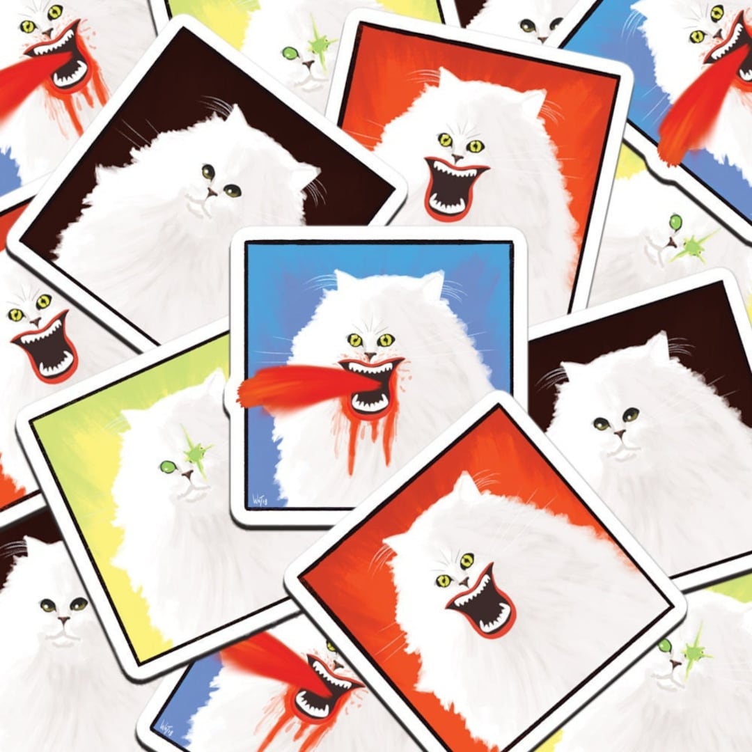 House Cat 4-panel Sticker Sheet - Etsy
