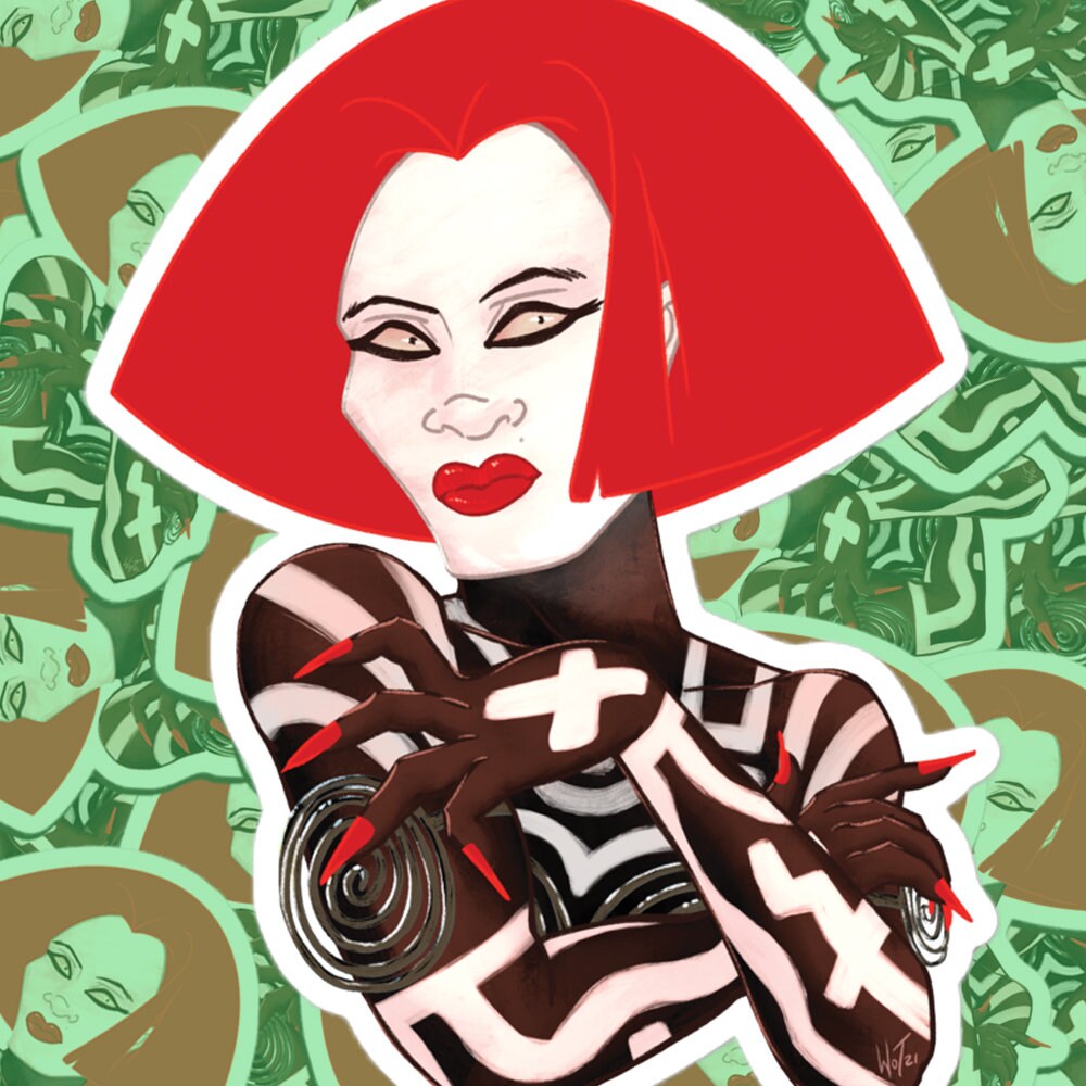 VAMP Katrina Vampire Grace Jones Screen Icon Vinyl Sticker - Etsy