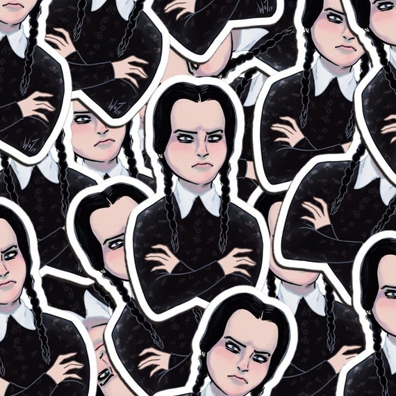 Wednesday Screen Icon Vinyl Sticker - Etsy