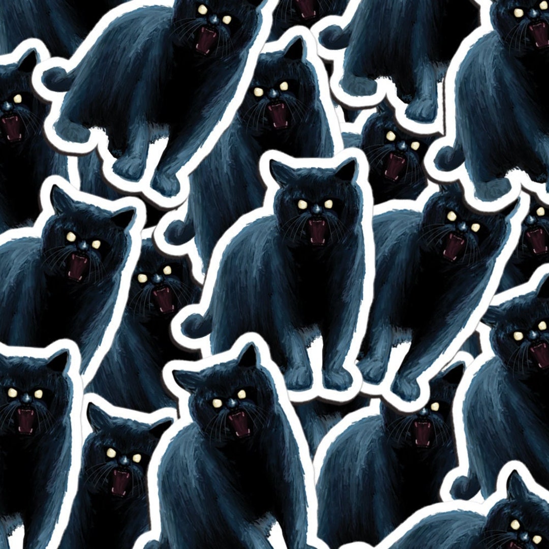 Church Cat Vinyl Sticker - Etsy