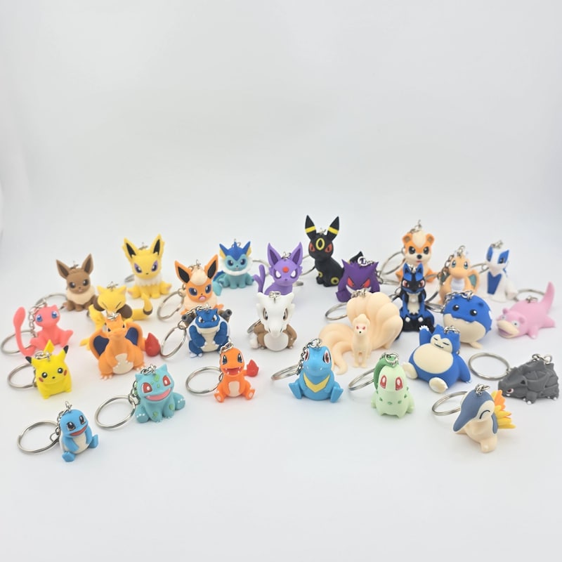 Pokémons Keychain - Etsy