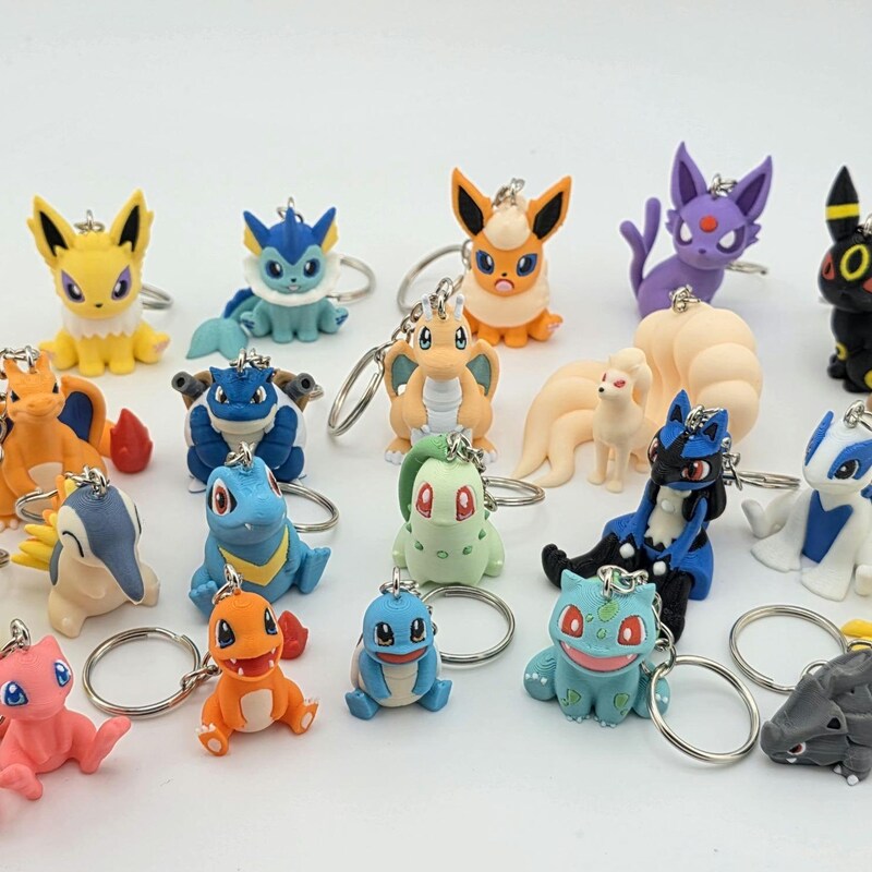 Pokémons Keychain - Etsy