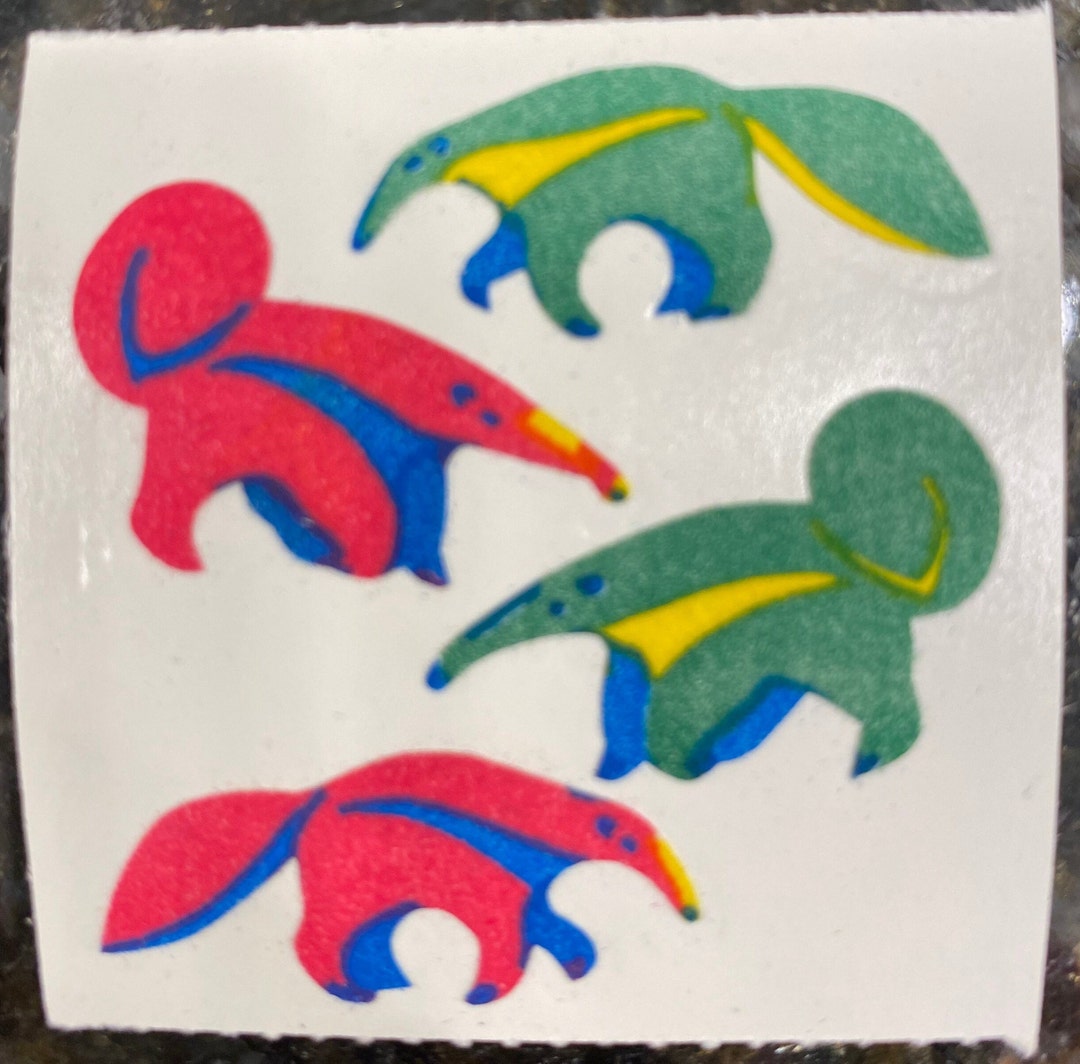 Free Shipping Rare Vintage Great Stickers Anteater Animal Aardvark ...