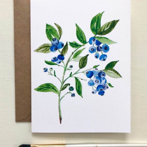 Blueberry Card - Etsy