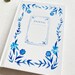 Hardcover Journal With Floral Watercolor Design With Lined Pages, Blue ...