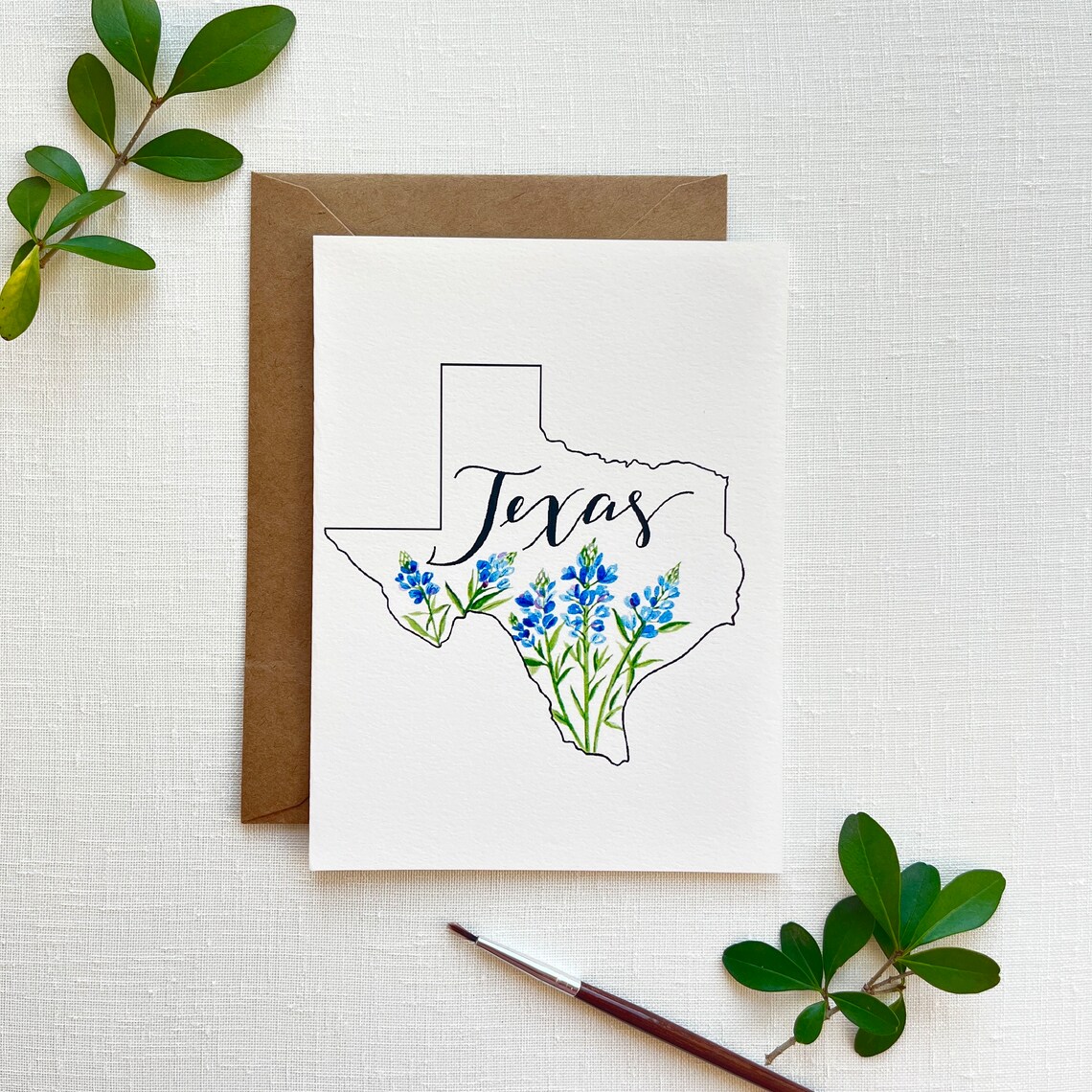 Texas Greeting Cards - Set of 6 Texas Cards Texas Bluebonnet and Dallas ...