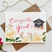 Graduation Cards Set of 6 Watercolor Graduation Cards Graduation Hat ...