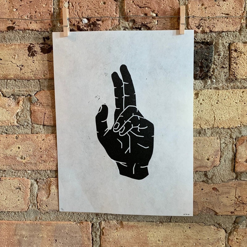 Hand Pulled Print - Etsy