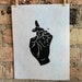 IC XC | Iconography Hand | Linocut Print | Hnprints - Etsy