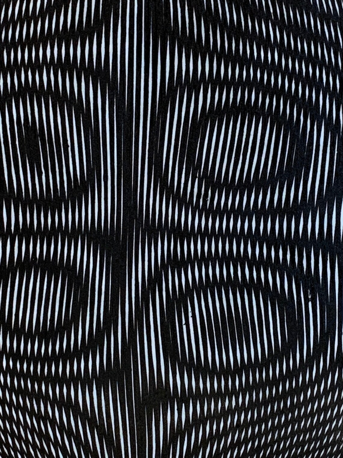 Curved Surface / Moiré Test 11 v3 Linocut Print hnPrints | Etsy