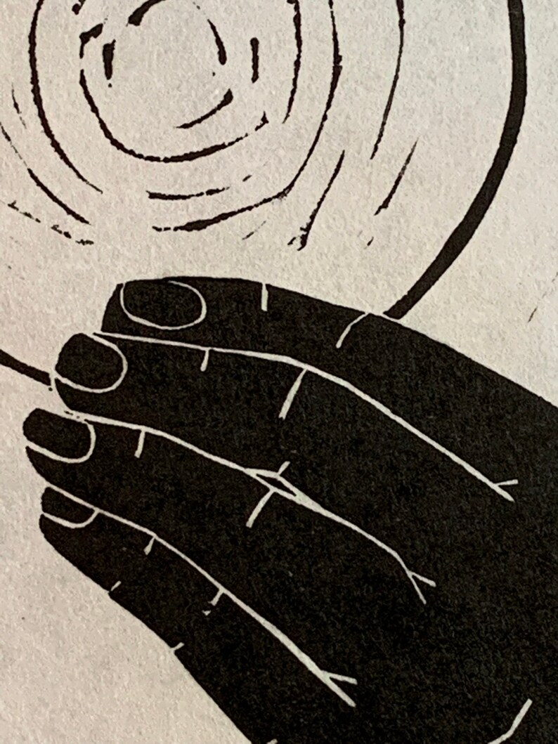 Body of Christ Linocut Print Hnprints - Etsy