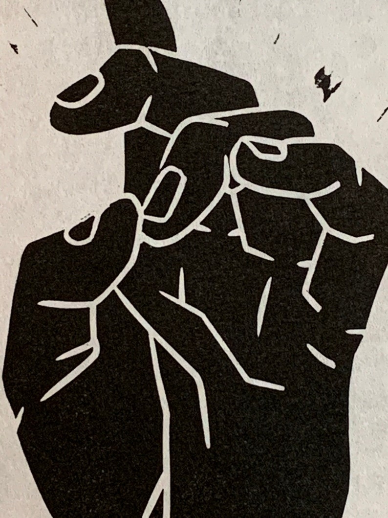 IC XC Iconography Hand Linocut Print Hnprints - Etsy