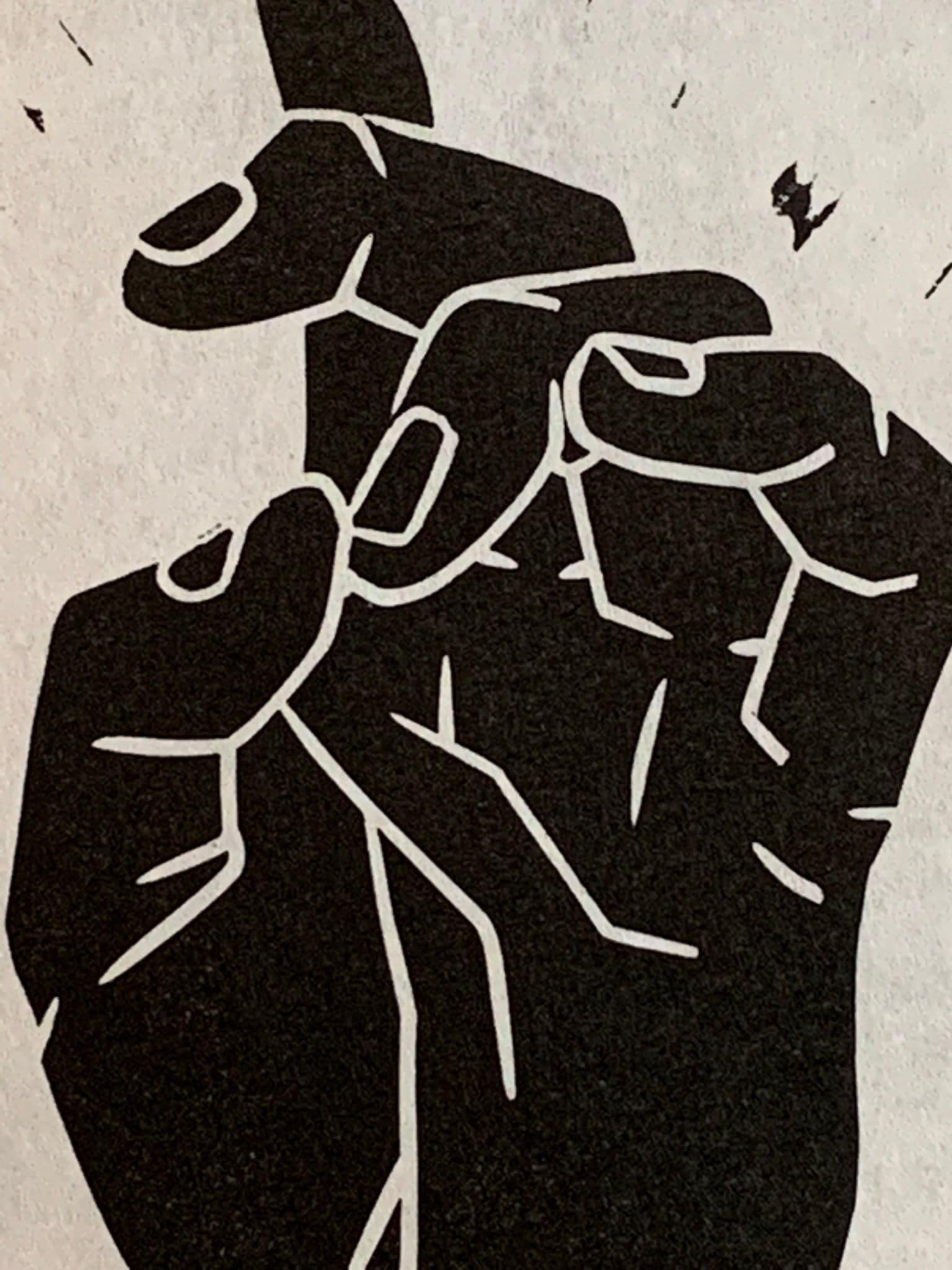 IC XC Iconography Hand Linocut Print Hnprints - Etsy