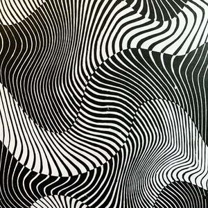 Gradients / Moiré Test 09 Linocut Print Hnprints Optical Illusion ...