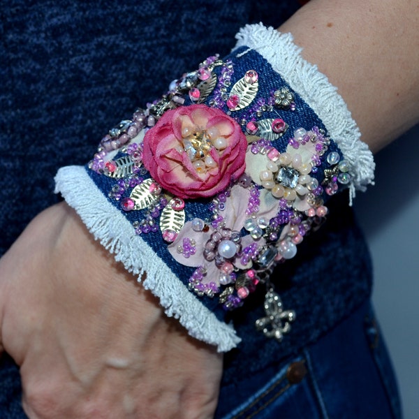 Fabric Cuff Bracelet - Etsy