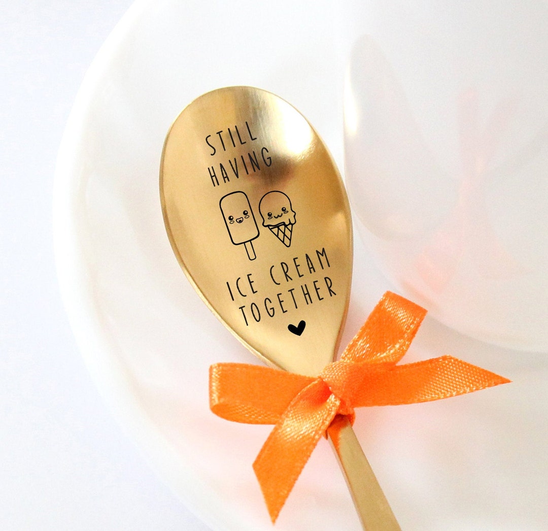 Still Having Ice Cream Together Spoon - Custom Spoon Personalized Spoon ...