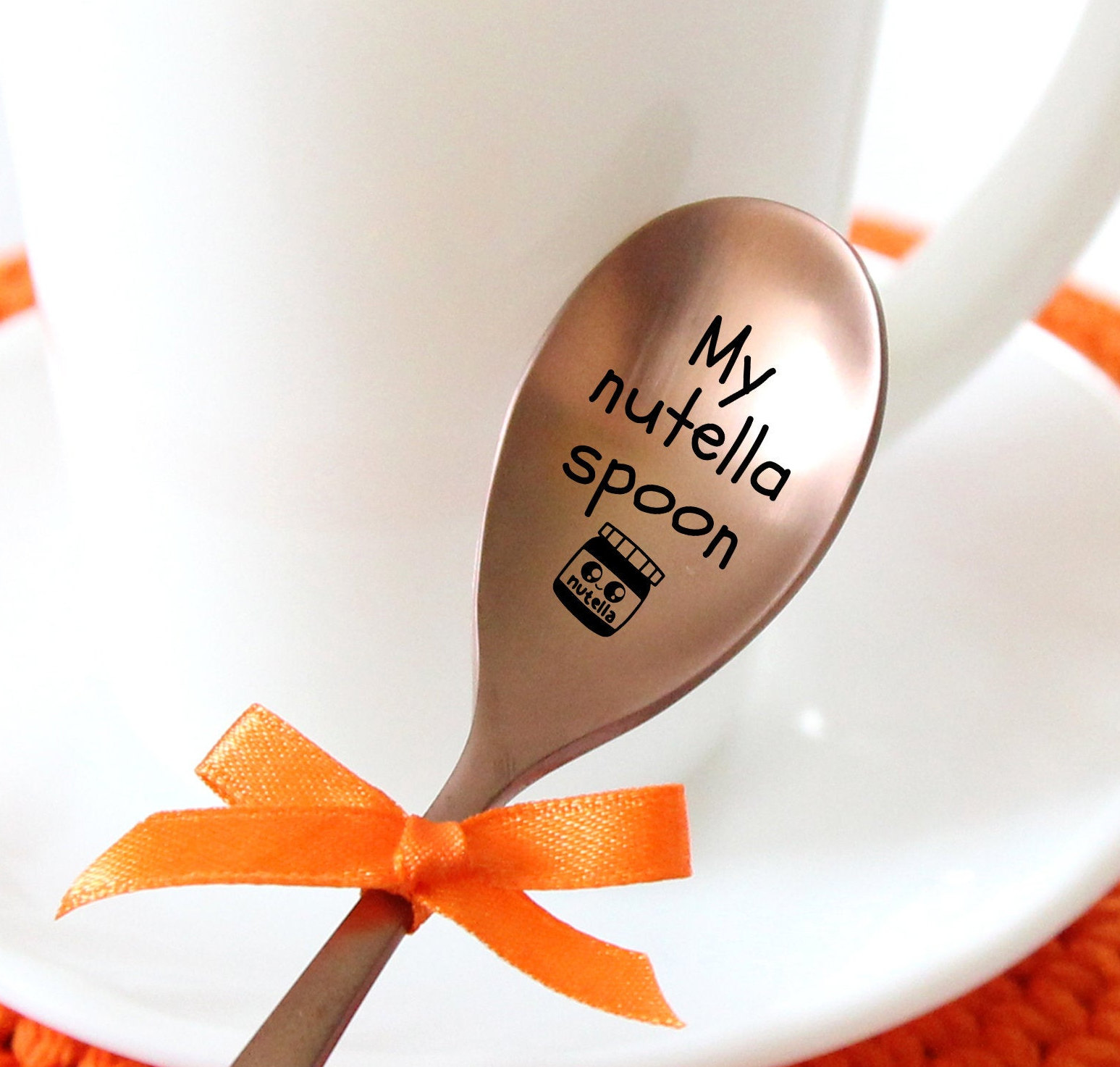 MY Nutella Spoon Custom Name Personalised Spoon Engraved Nut - Etsy