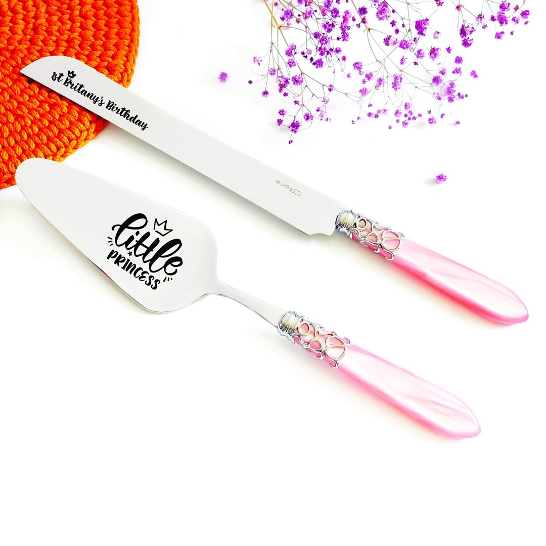 Baby Birthday Cake Knife Decoration Personalised Knife and Server ...