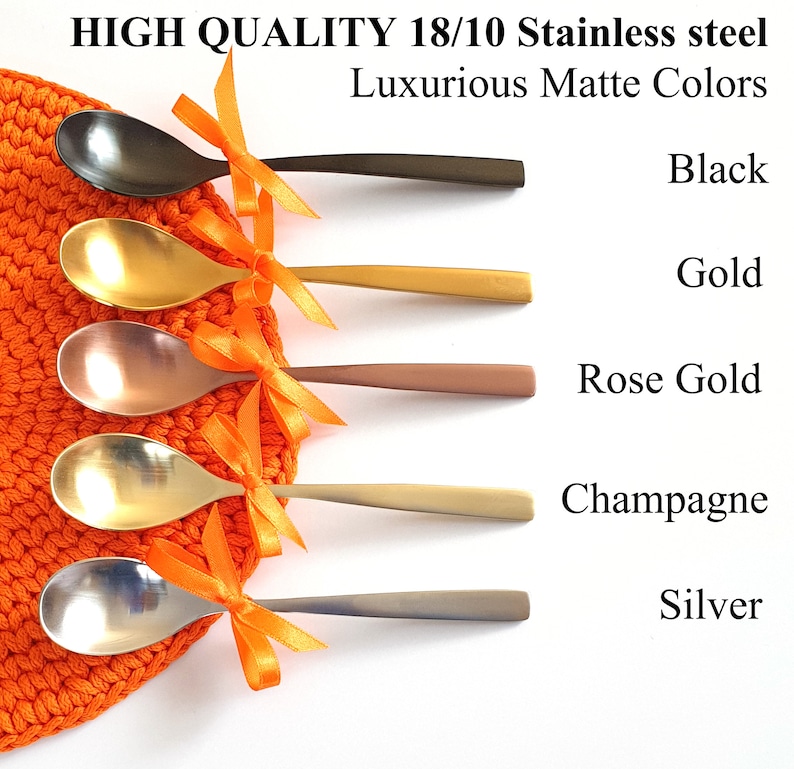 Personalized Coffee Spoon: Engraved Stainless Steel Gift - Etsy