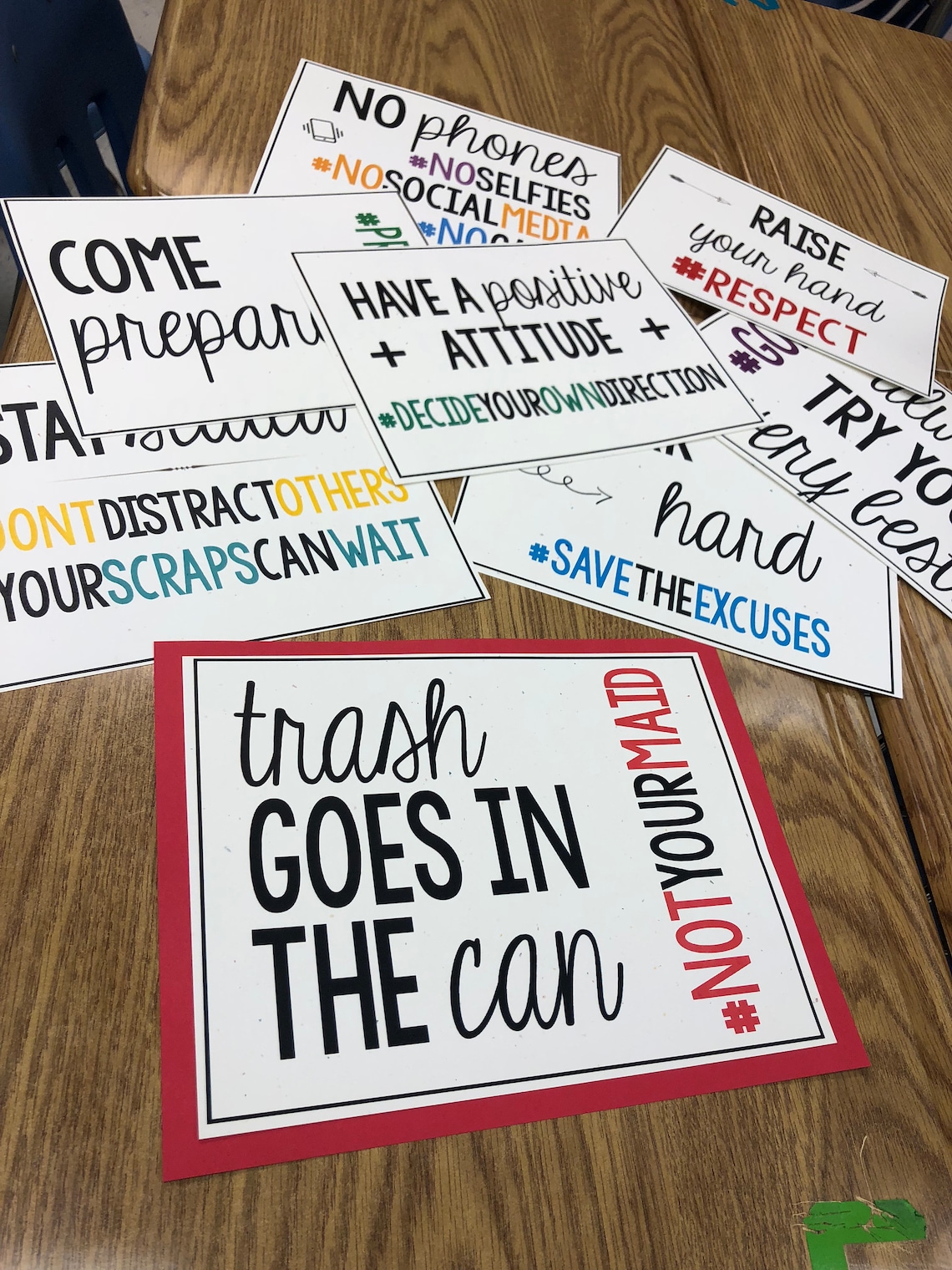 Hashtag Signs/posters for Bulletin Boards or Classroom: - Etsy